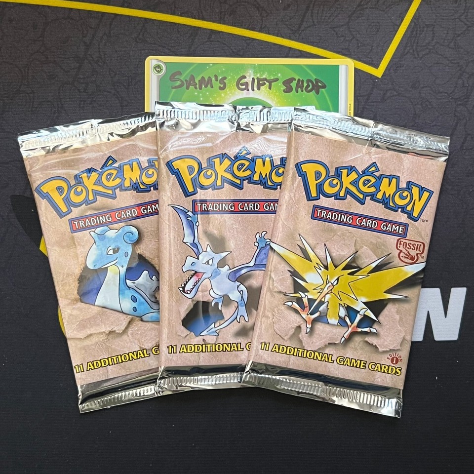 Pokemon Vintage WOTC Booster RE-Pack (Base Set 1-2, Jungle, Fossil) LP ...