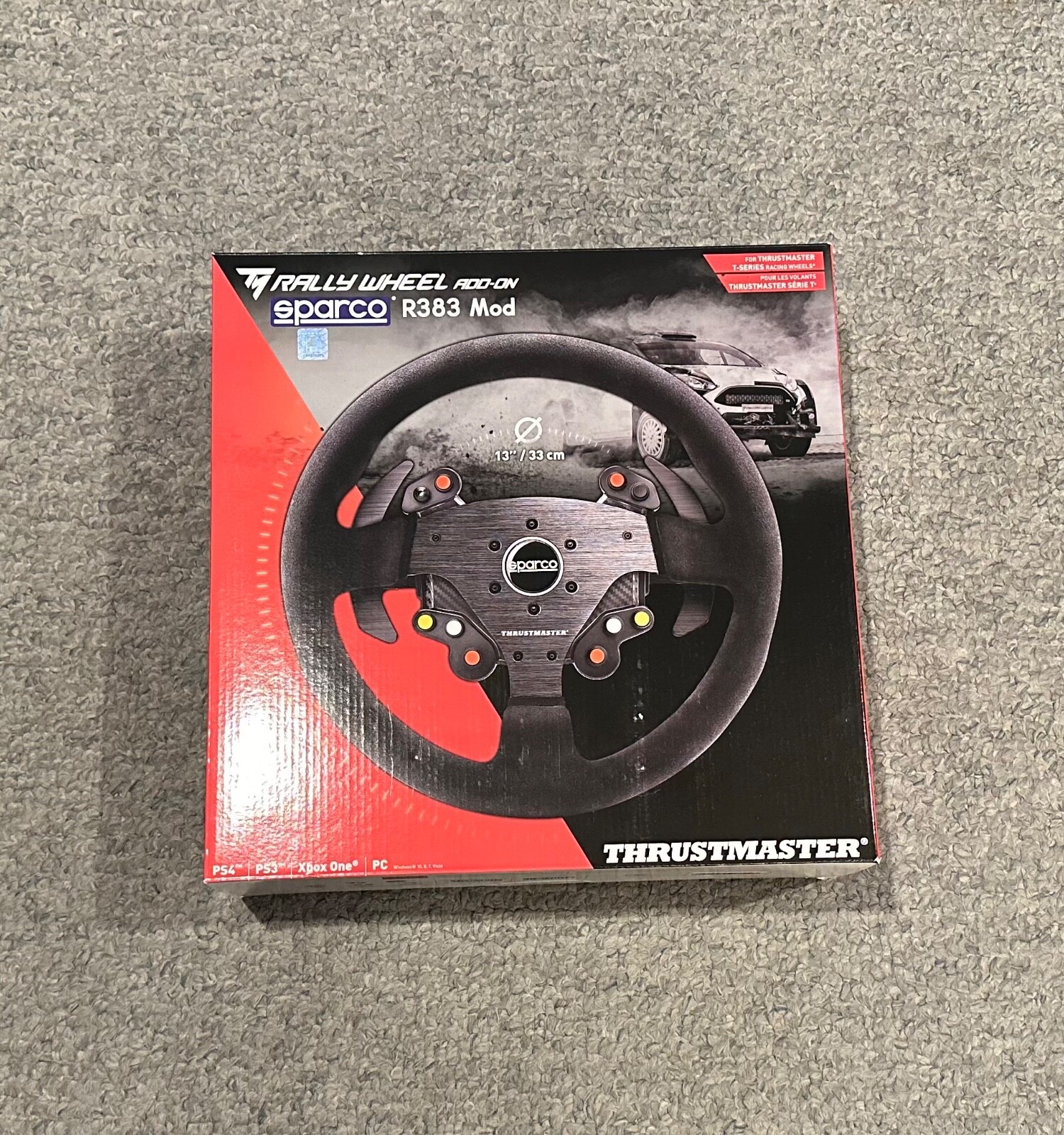 Thrustmaster Rally Wheel Add-On Sparco R383 Mod forPS4/PS3/Xbox One/PC ...