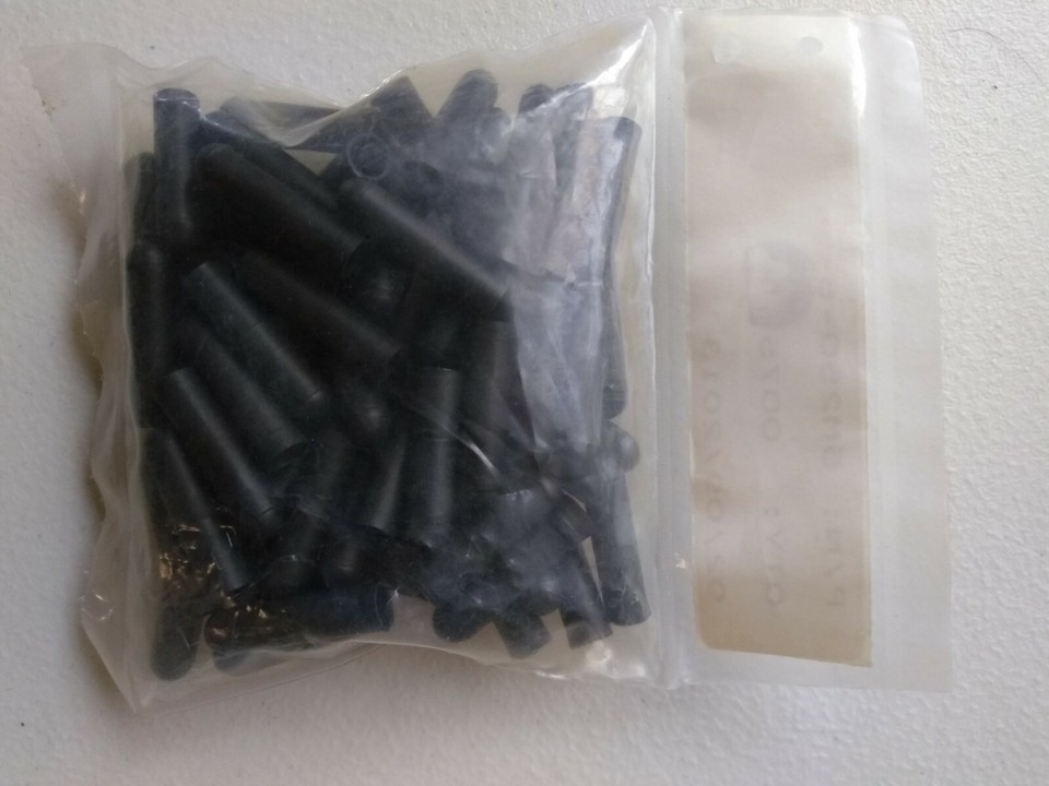 Lot of 75 = 5M250-8, BLACK END SEALING CAP, INSULATION SLEEVE, NEW ...