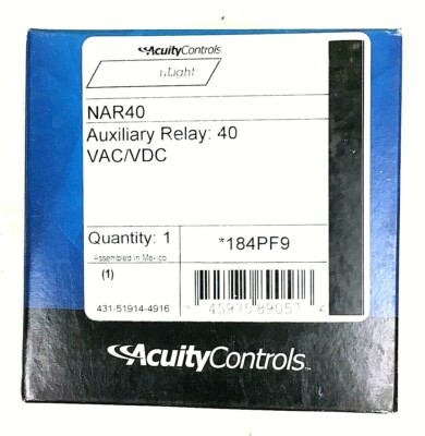 Acuity Controls nLight Auxiliary Relay 40 VAC/VDC NAR40 | NEW | eBay