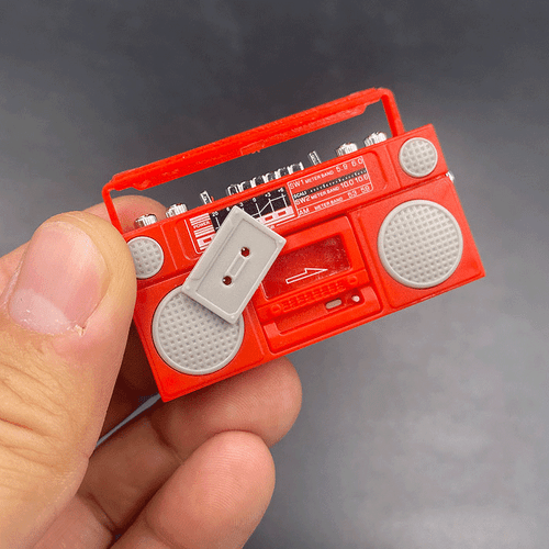 1/6 Scale Desktop Scene Mini Cassette Recorder 3 Colors Plastic Model ...