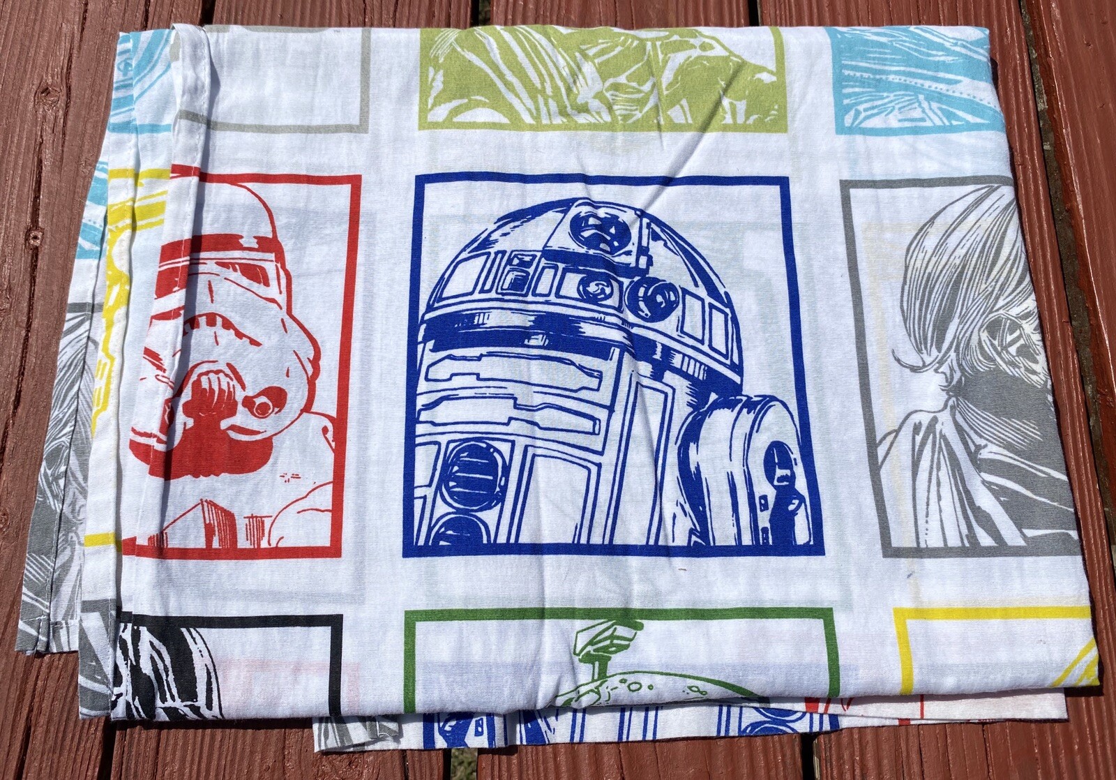 J Franco And Sons Star Wars Flat Sheet TWIN Cotton Blend Vintage VGVC ...