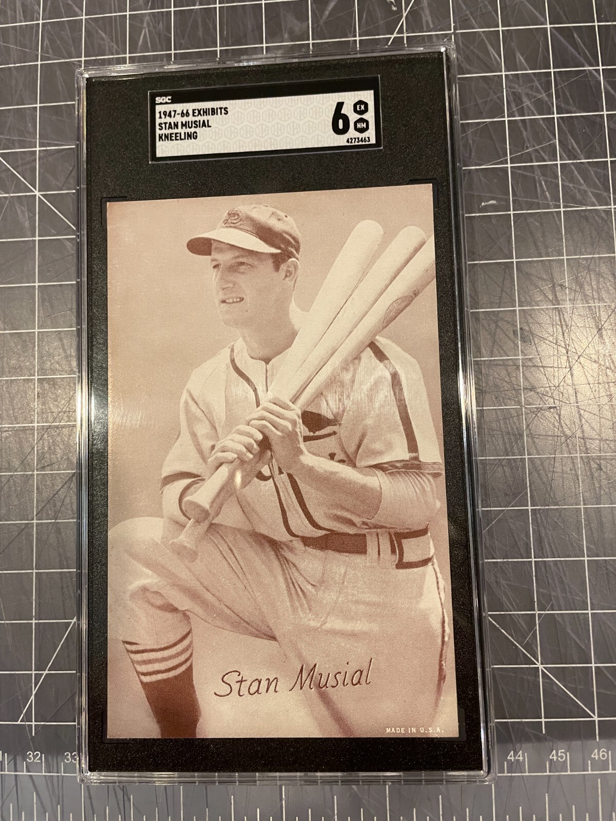 1947-66 EXHIBITS STAN MUSIAL ST. LOUIS CARDINALS BASEBALL CARD SGC 6 EX ...