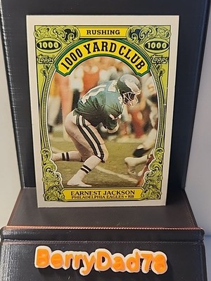 1986 Topps Earnest Jackson #23 1000 Yard Club Philadelphia Eagles | eBay