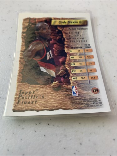 Clyde Drexler 1993-94 Topps Pacific’s Finest #129 | eBay