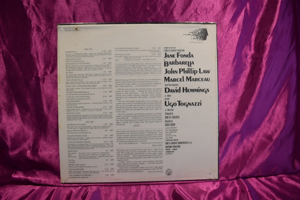 SEALED Jane Fonda In BARBARELLA LP Soundtrack | eBay