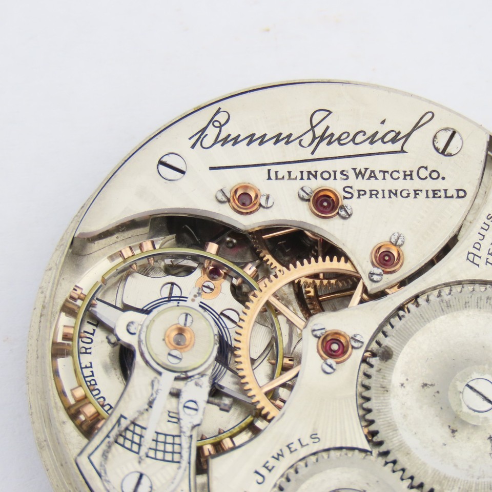 Illinois 16 Size 30 Hour “Bunn Special” 21 Jewel Pocket Watch Movement ...