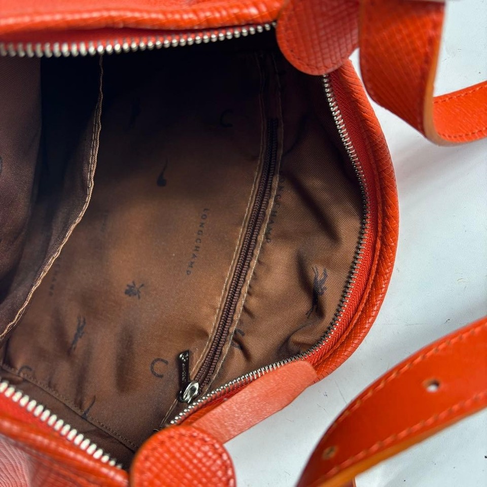 LONGCHAMP Longchamp Shoulder Bag Leather Orange Crossbody 30a | eBay
