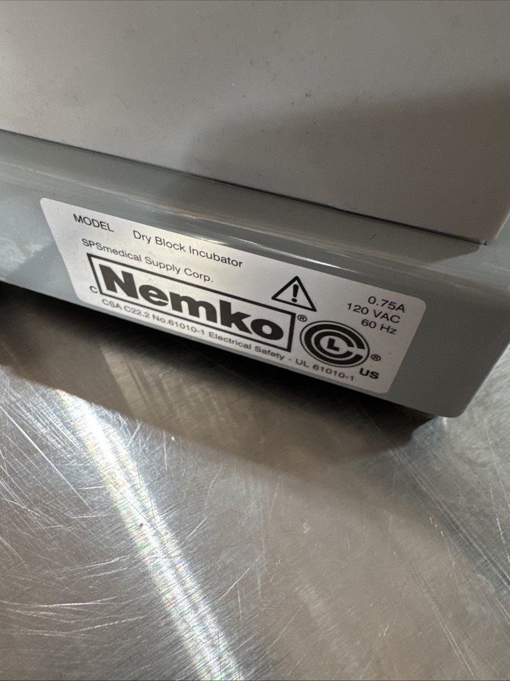 Nemko McKesson Dry Block Incubator 73NDB060 As Pictured Excellent ...