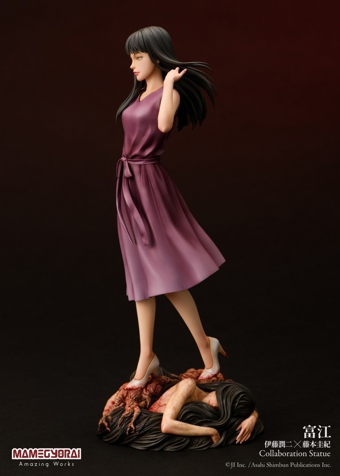NEW Mamegyorai Junji Ito x Yoshiki Fujimoto Tomie Collaboration Statue ...