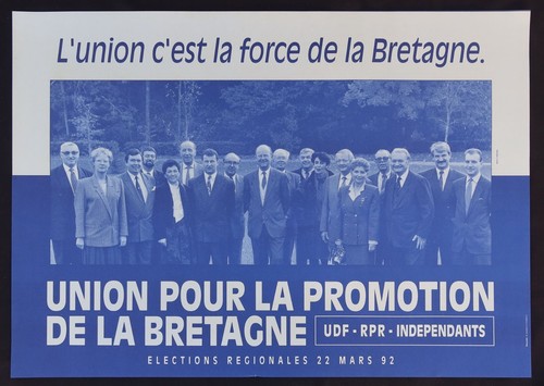 Poster originale UDF L'unione è la forza della Bretagna 80X60cm poster ...