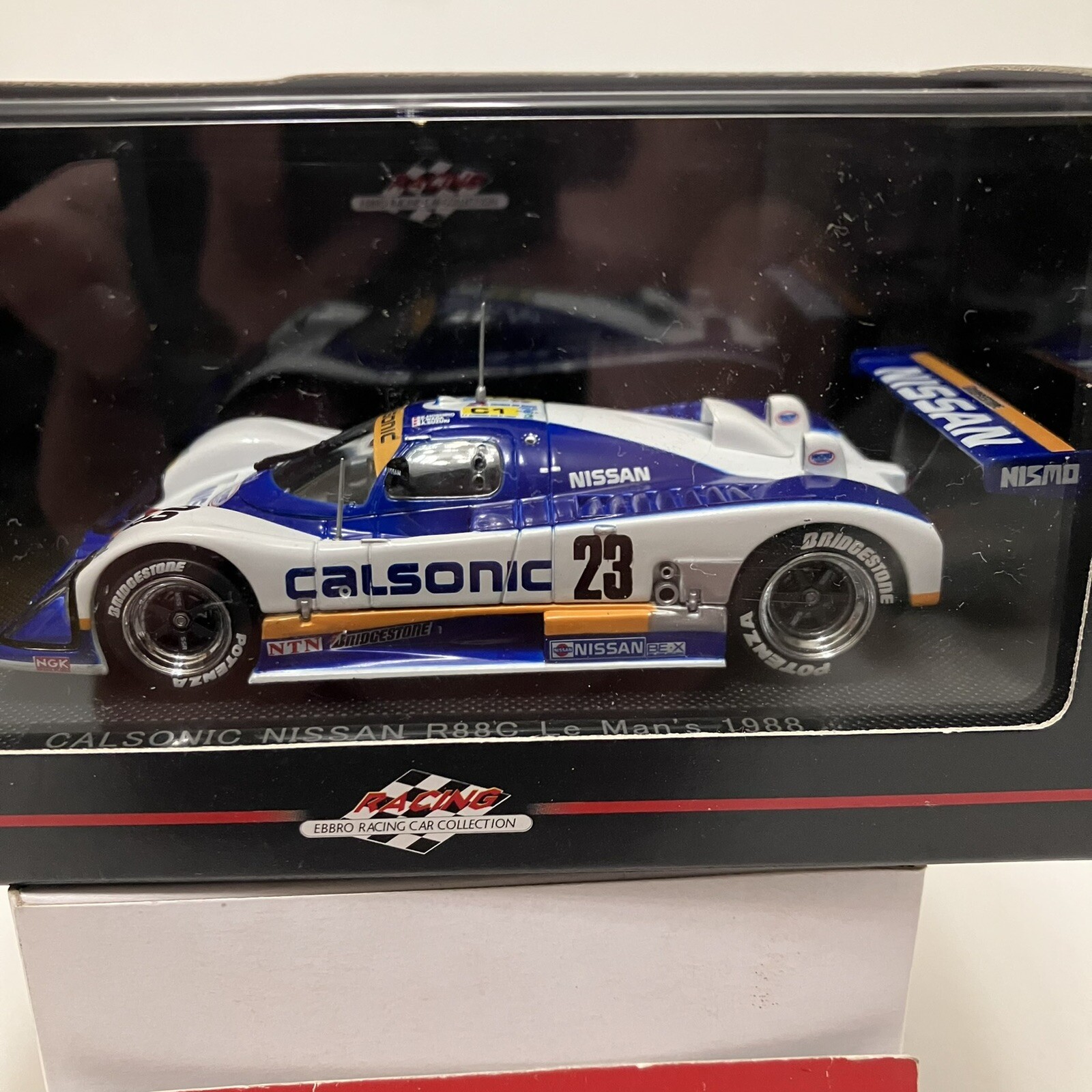 EBBRO+Nissan+Calsonic+R88+Le+Mans+1988+No.23+White+%2F+Blue+1%2F43 ...