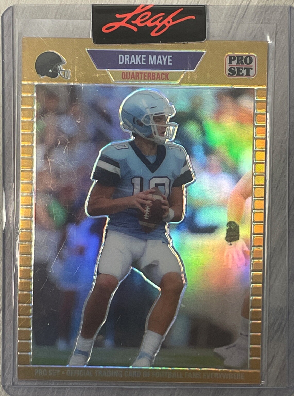 2023 LEAF PRO SET METAL Drake Maye Gold Rookie 175/199 - NC-patriots ...