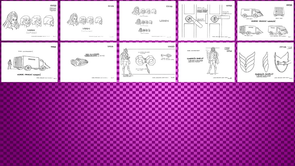 A15 SHE-RA princess of power ep53 - model sheets character guide - 30 ...