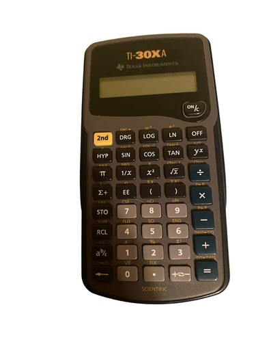 Texas Instruments TI 30Xa Scientific Calculator With Case | eBay