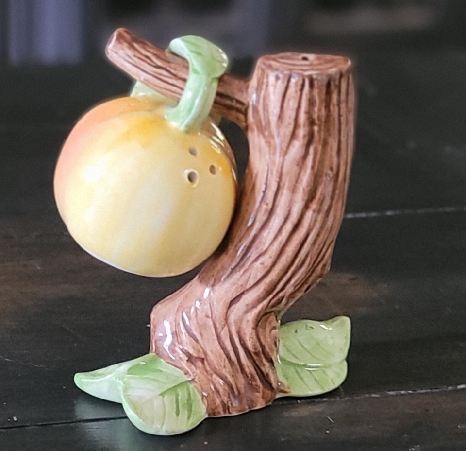 Vintage Apple Hanging From A Tree Branch Salt And Pepper Shaker | eBay