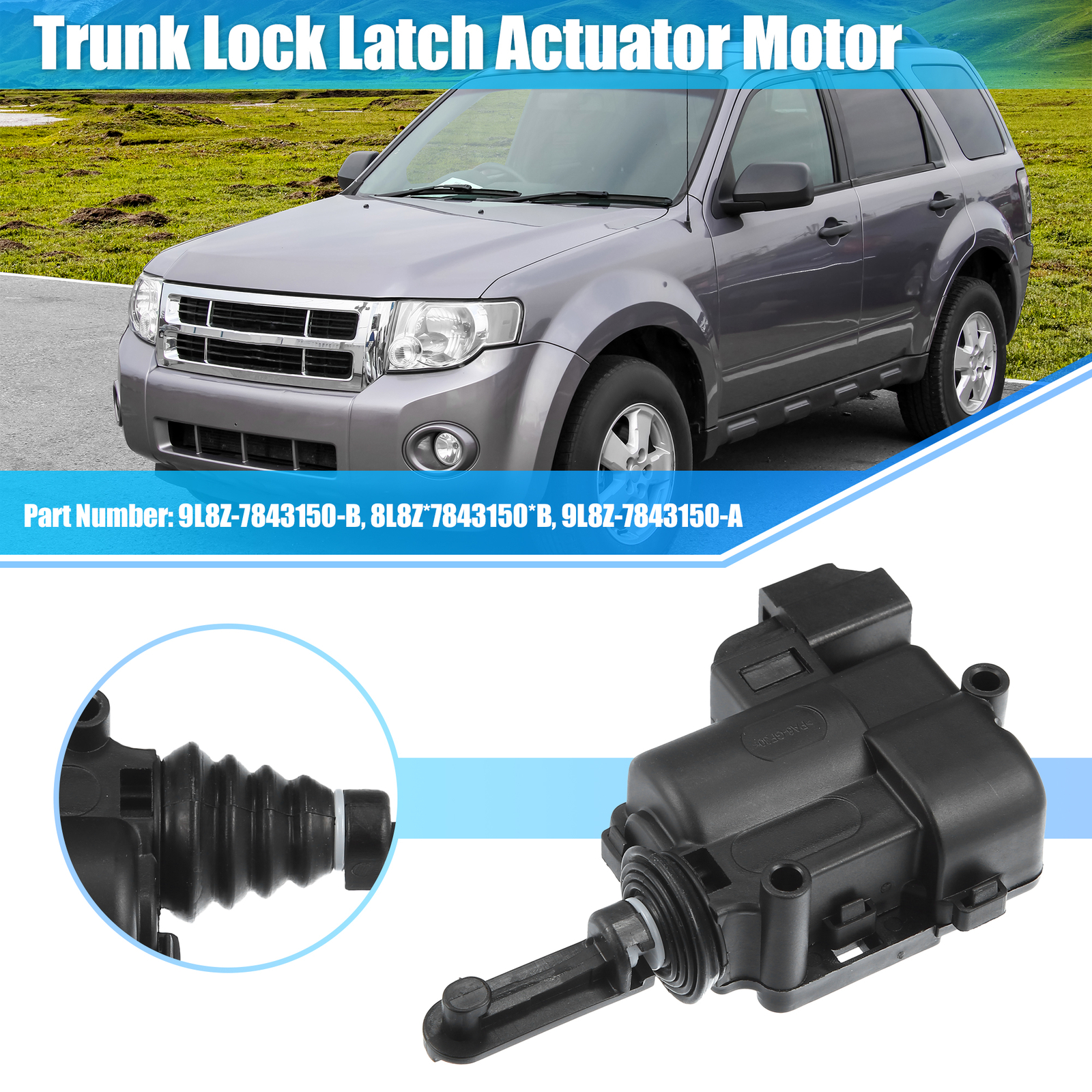Liftgate Trunk Latch Lock Actuator Solenoid 9L8Z-7843150-B for Ford ...