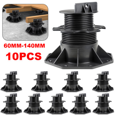 10PCS Adjustable Decking Pedestal-Riser Support Floor Leveller 60mm ...