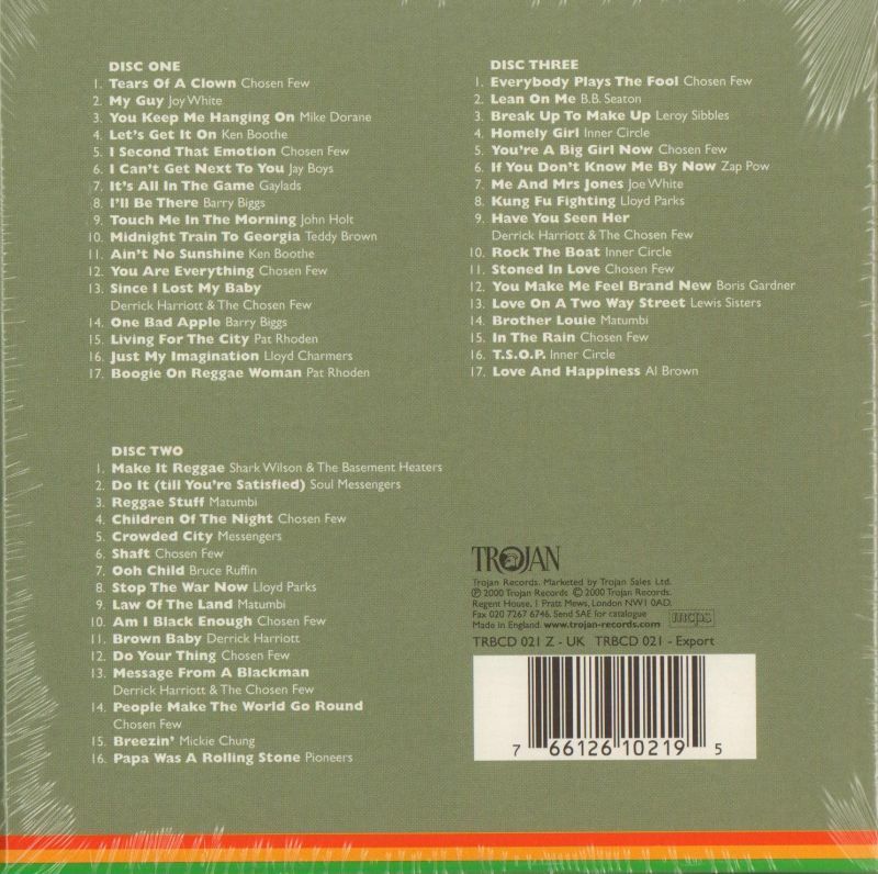 Various Artists - Trojan Box Set (Soulful Reggae, 2000) for sale online ...