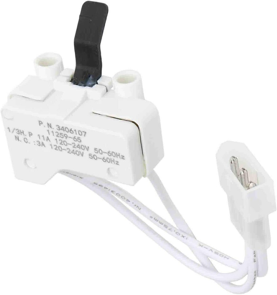 3406107 Dryer Door Switch Replacement Exact Fit for Whirlpool Kenmore ...