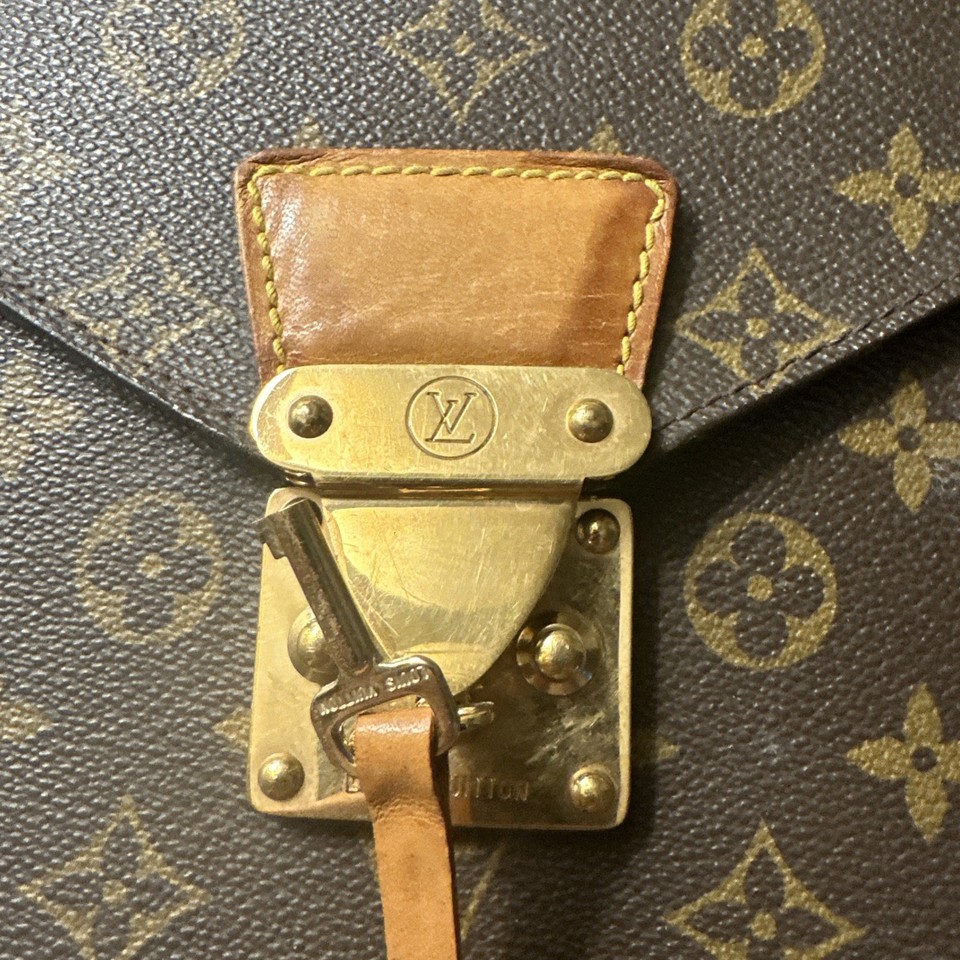 Genuine Louis Vuitton Monogram Briefcase Brief Case - Used | eBay UK