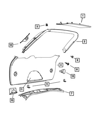 Genuine Mopar Lift-Gate Lower Panel 5LE62DX9AD | eBay