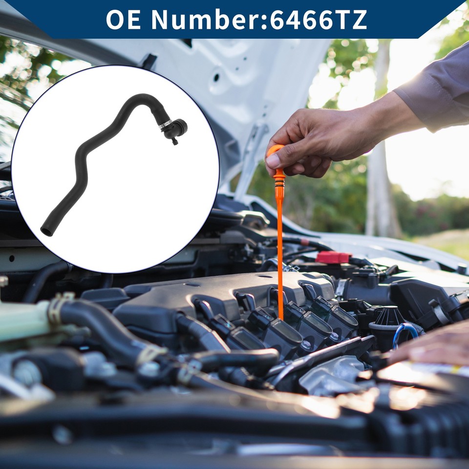 Radiator Hose for PEUGEOT 3008 MPV 2009-2016 No.6466TZ Rubber Black 1 ...