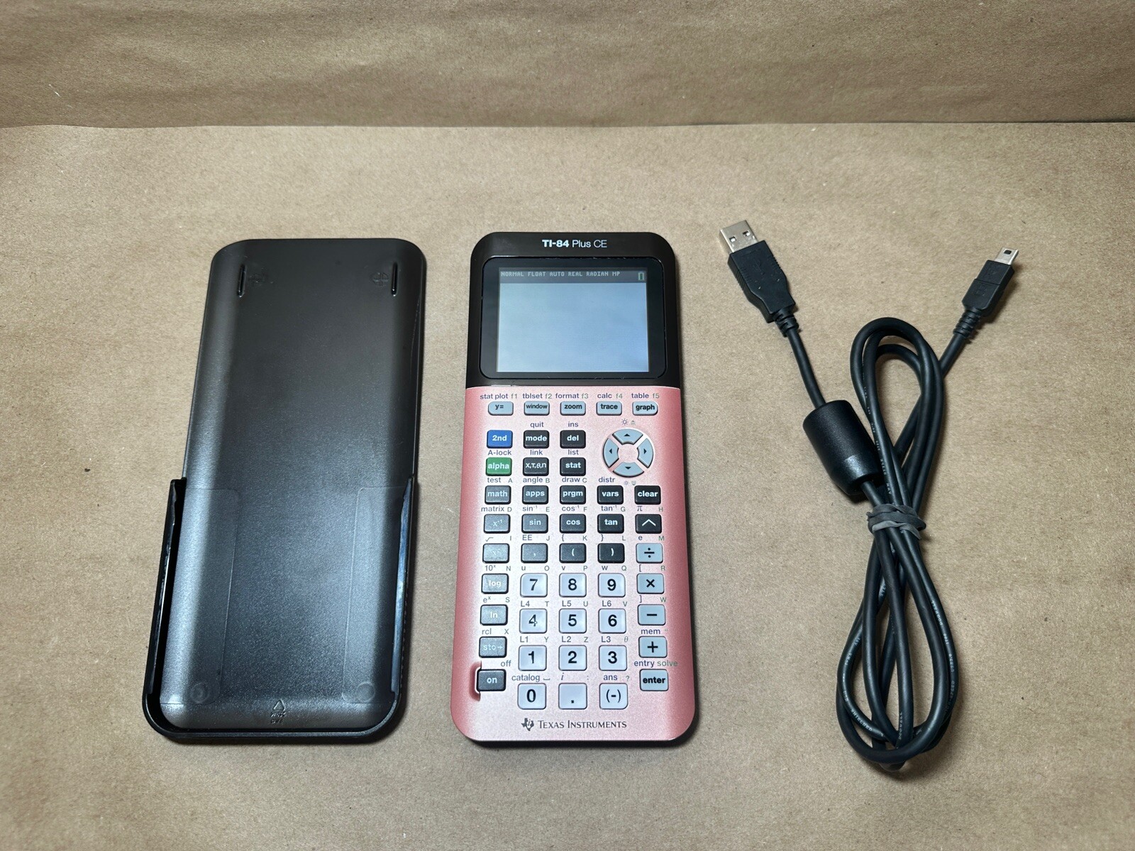 Texas Instruments TI-84 Plus CE Graphing Calculator w/ Cable Brown ...