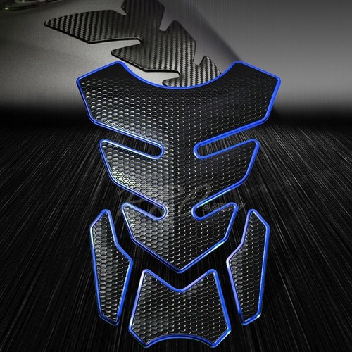 3D 4-Piece Customize Fuel Tank Pad Decal/Sticker Perforated Black ...