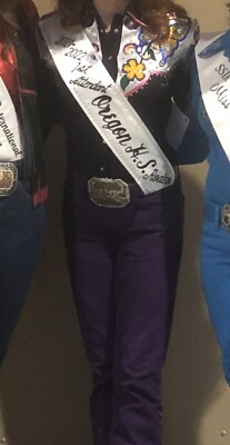 Cruel Girl Slim Dyed Purple Jeans High School Rodeo/Rodeo Queen | eBay