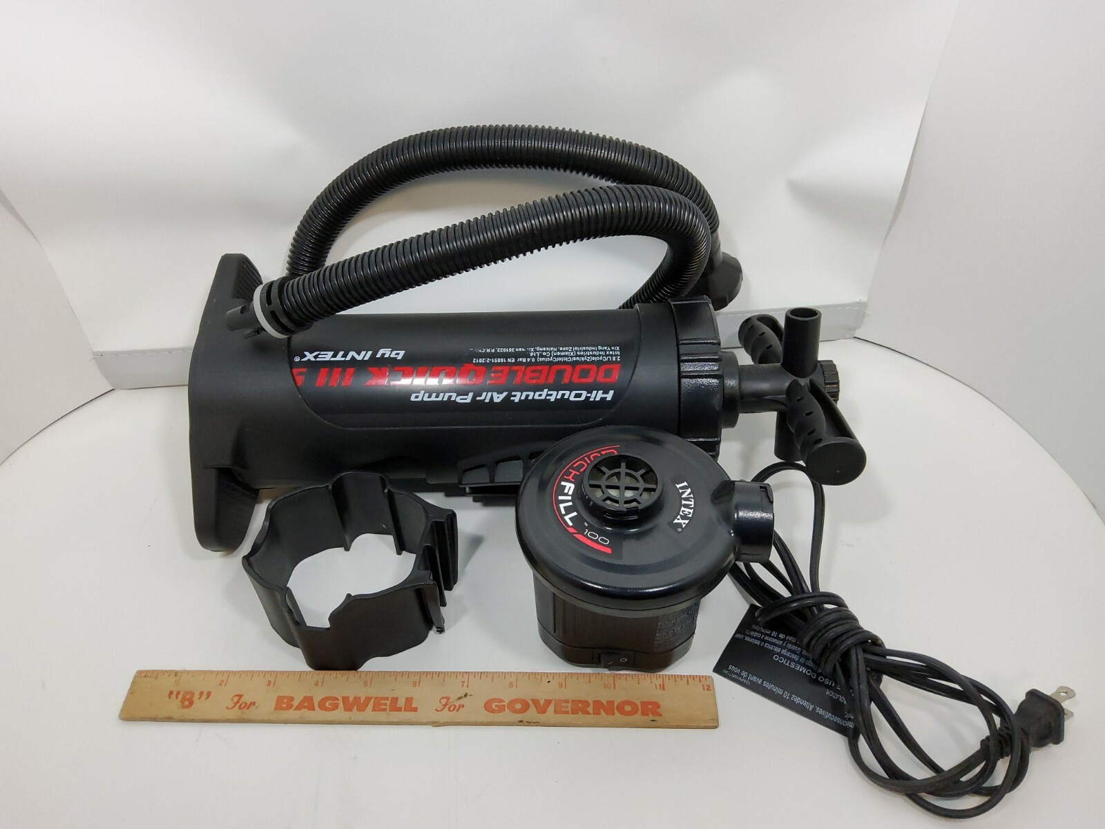 Intex AP619-III Quick Fill Air Pump & Manual Double Quick III & Hose ...