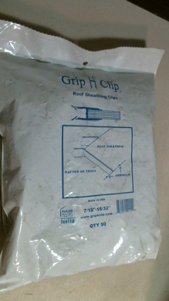 Grip H Clip Roof Sheathing Clips 7/16"-15/32" 50 Ct., FREE SHIPPING | eBay
