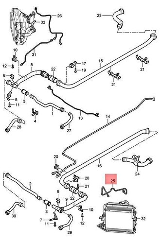 Genuine PORSCHE Coolant Pipe Left 99710676502 | eBay