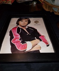 Shaun Cassidy Gold Warner Brothers Rare Original Promo Poster Ad Framed ...