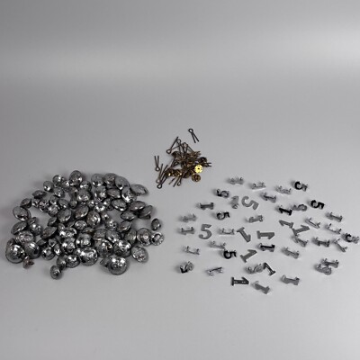 VINTAGE POLICE TUNIC UNIFORM BUTTONS NUMBERS FOR EPAULETTES / COLLAR 1 ...