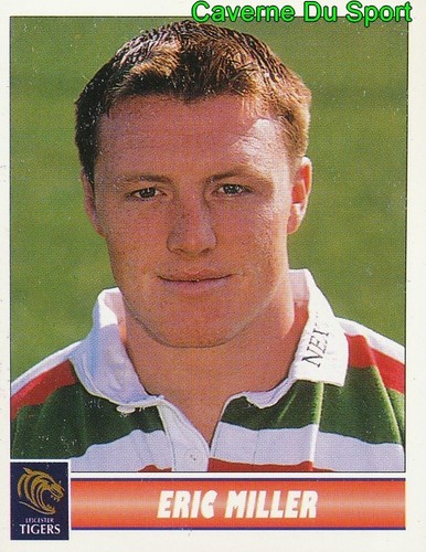 077 ERIC MILLER LEICESTER TIGERS STICKER FIRST DIVISION RUGBY 1998 ...