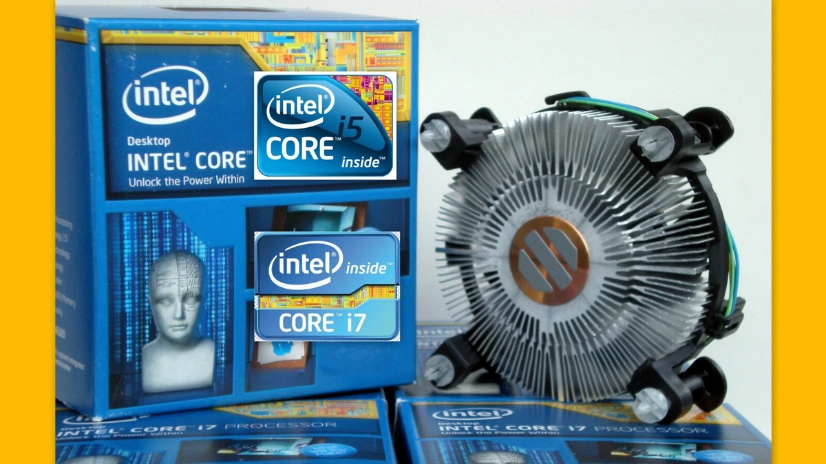 Inside Of An Intel I7 Processor