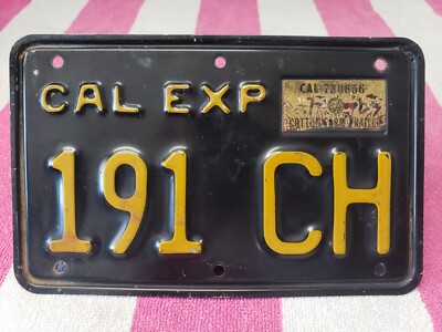 1964 California Cotton Farm Trailer License Plate | eBay