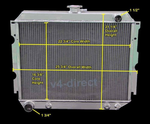 Aluminum Radiator For 1968-1974 72 Dodge Plymouth Mopar Cars Big Block ...