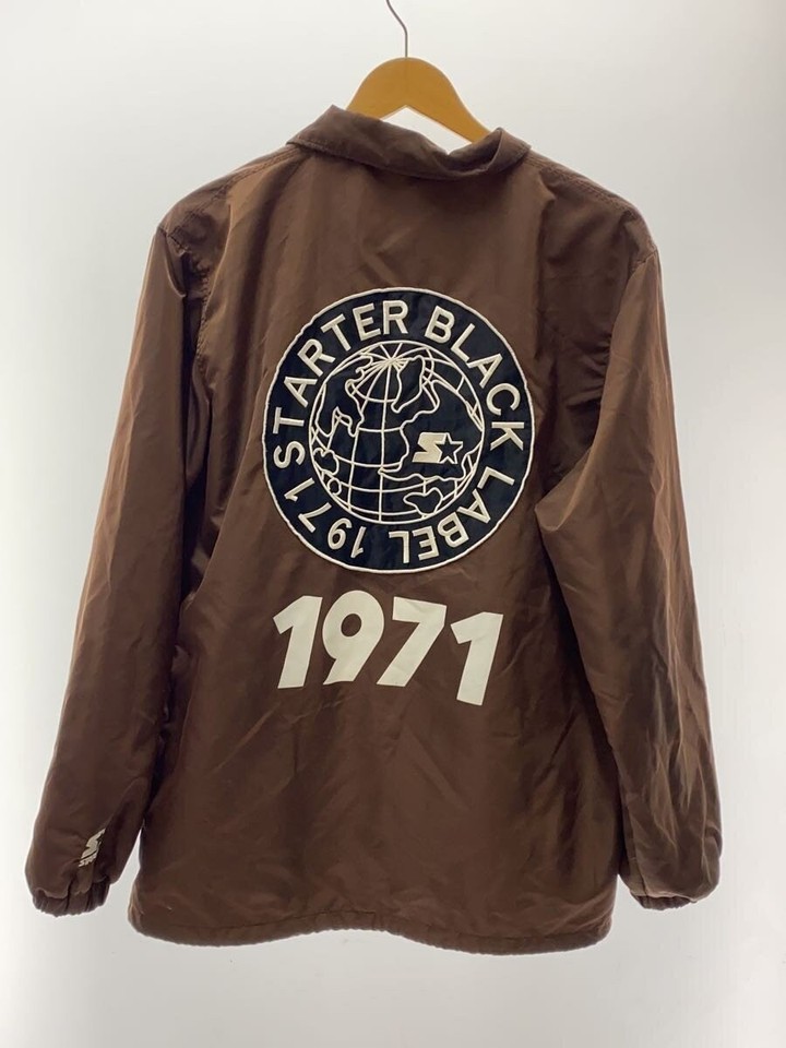 Starter Black Label Nylon Coach Jacket L Brown 170 | eBay