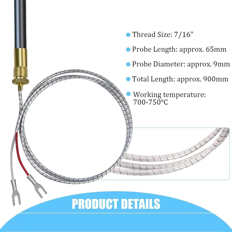 36 Inch 750mV Thermopile Pilot Generator Thermocouple For Gas Fireplace ...
