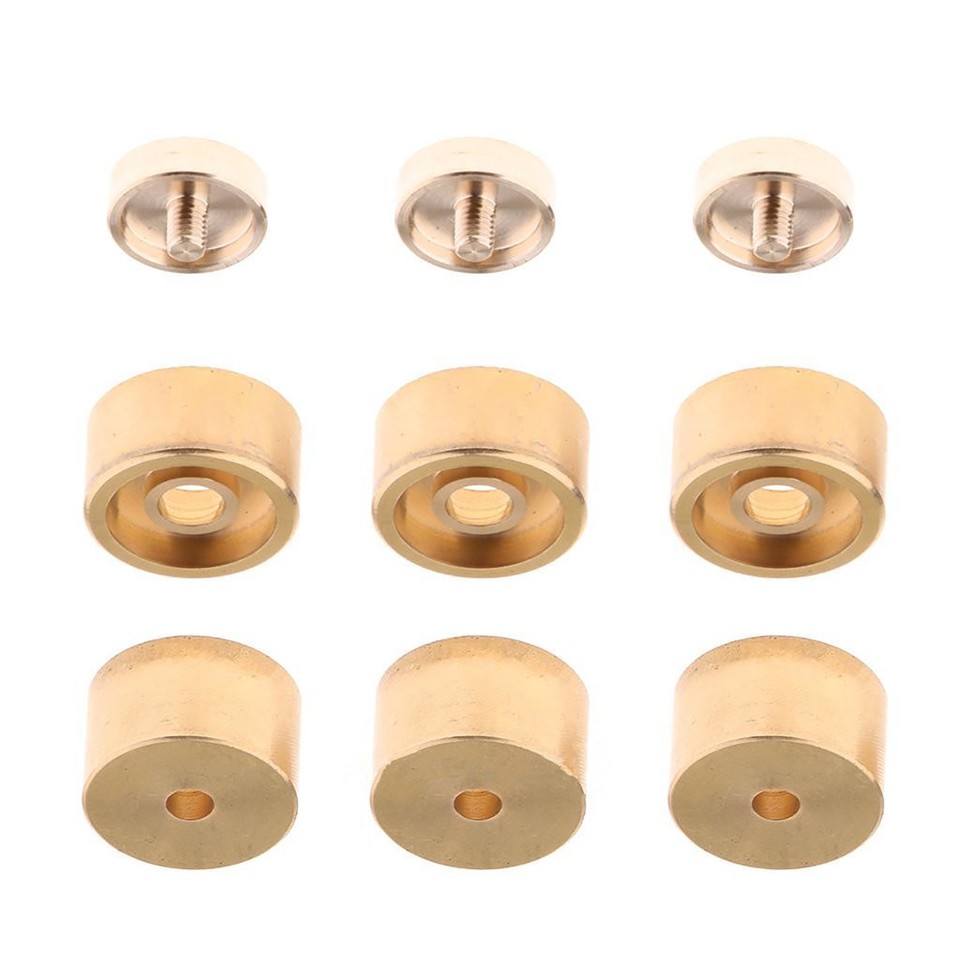 9PCS/Set Golden Trumpet Valve Finger Buttons Trumpet Instrument ...