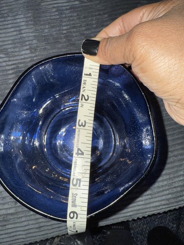 Threshold Accents Nwt glass hurricane vase/candle holder Medium Blue ...