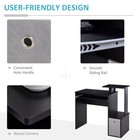 Computer Desk with Sliding Keyboard Tray Storage Drawer Shelf ...
