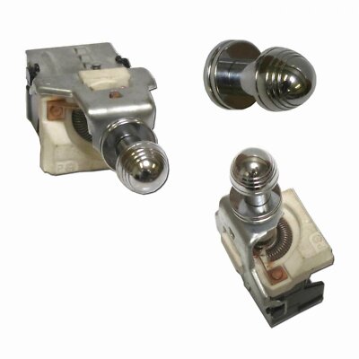 VTG Street Rod Hot Rod Headlight Switch Universal Chrome Piston Knob ...
