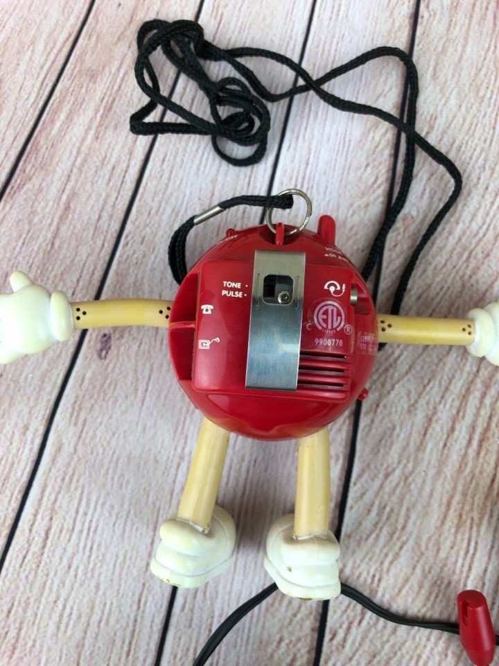 Mars M&M’s Red Candy Talking Hands Free Clip On Phone With Head Set ...