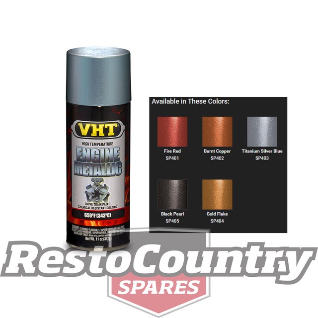 VHT SP403 Metallic High Temperature Heat Proof Paint Titanium Silver ...