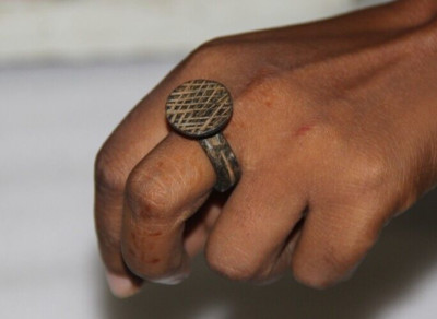Vintage Stylish Bronze Finger Ring Original Old Fine Hand Carved | eBay
