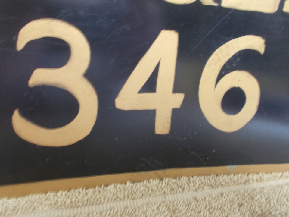 VTG HAND PAINTED PLASTIC INSURANCE SIGN STRACK INS 346. AGENCY ...