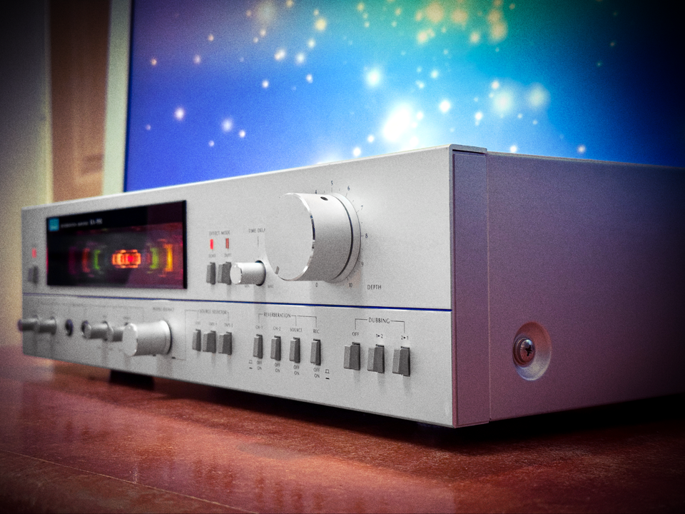 Sansui RA-990 🌈Silver RaRe🌈 Vintage Stereo Reverberation Amplifier Deck ...